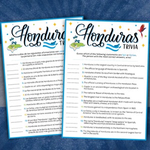 Honduras True or False Trivia | Hispanic Heritage Month | Central ...