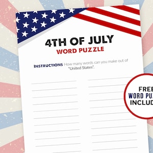 4th of July Trivia Game Presidential Couples US Independence Day Fourth ...