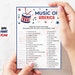 Music of America Matchup Game Patriotic Songs Trivia US - Etsy