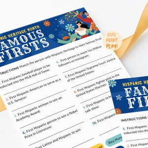 Hispanic Heritage Month Famous Firsts Trivia | Latin American ...