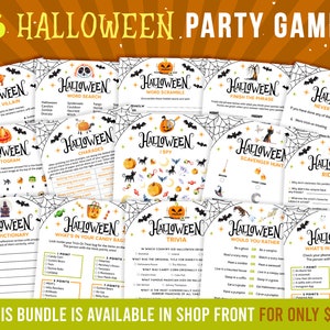 30 Halloween Find the Guest Bingo Cards Party Printable Games Find ...