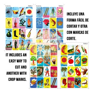 50 Mexican Loteria Game Cards | 2 Different Versions (100 Total ...