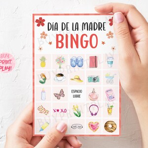 Mothers Day Bingo in Spanish | Games for Kids, Teens & Adults | Juegos ...