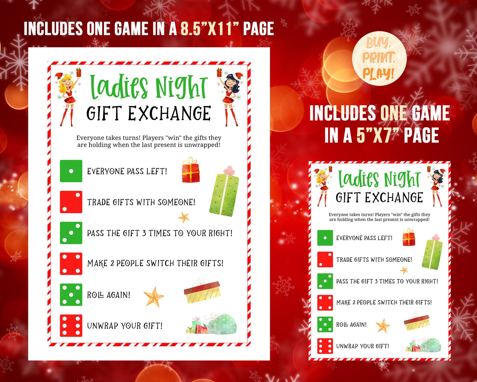 Ladies Night Christmas Gift Exchange Friendsmas Gift Swap - Etsy