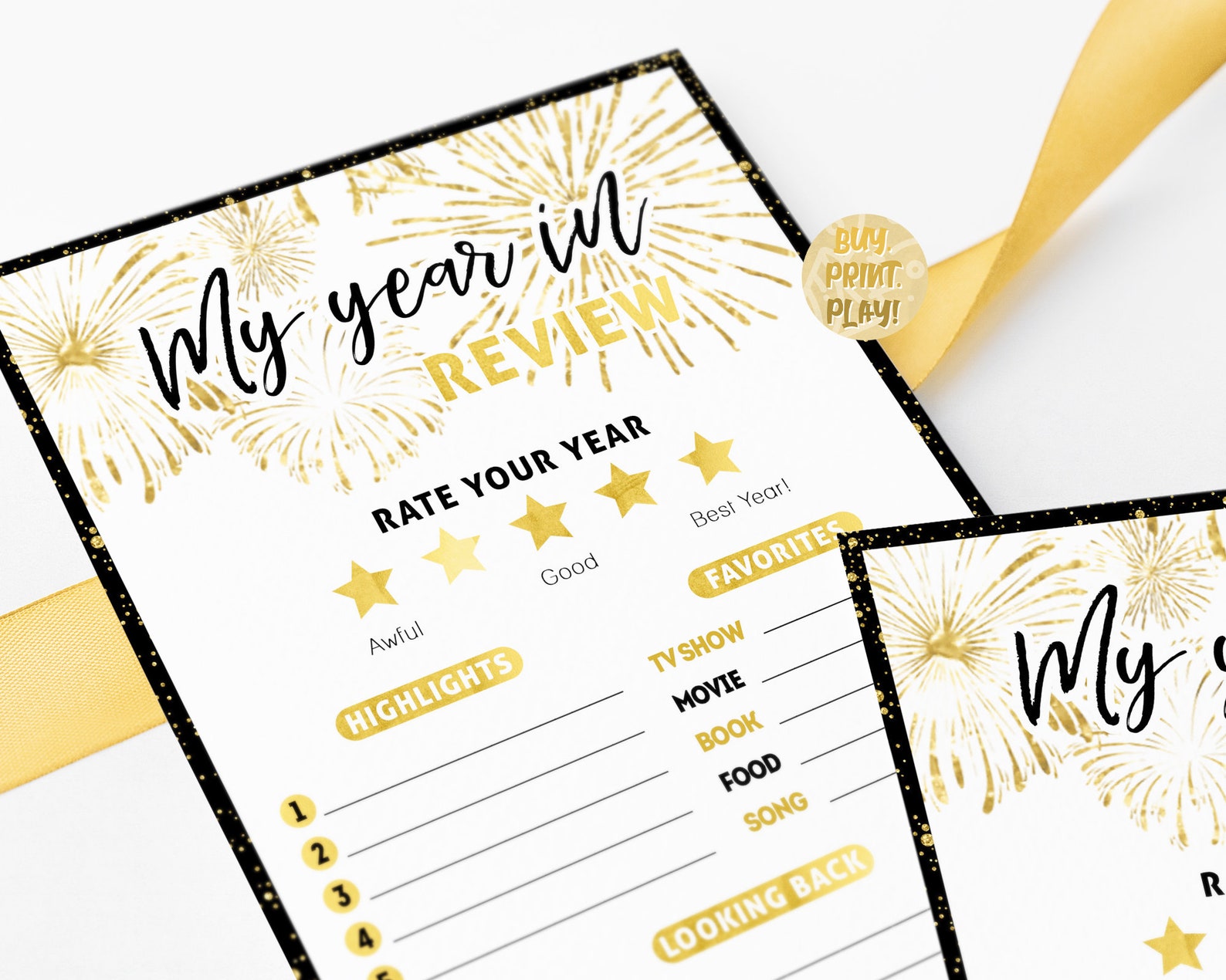 New Years Eve Year in Review 2023 NYE Party Printable Games - Etsy