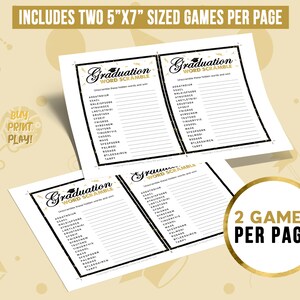 Graduation Party Word Scramble | Class of 2023 Printable Games for Kids ...