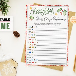 Christmas Songs Emoji Pictionary | Holiday Music Emoji Quiz Game | Fun ...