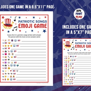 4th of July Emoji Game: Patriotic Songs Trivia | Emoji Pictionary Quiz ...
