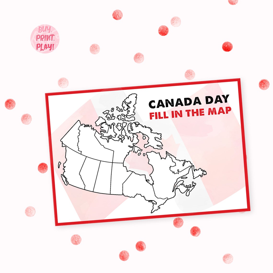 Canada Day Games Bundle Printable Games for Kids and for - Etsy