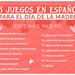 15 Juegos Del Dia De La Madre Spanish Mother's Day Games - Etsy