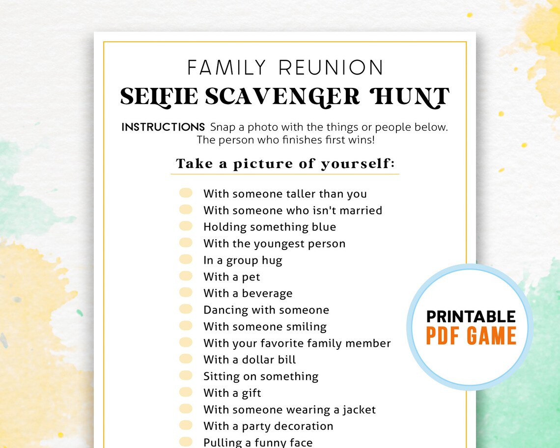 Family Reunion Games Pack Family Gathering Activity Bundle - Etsy