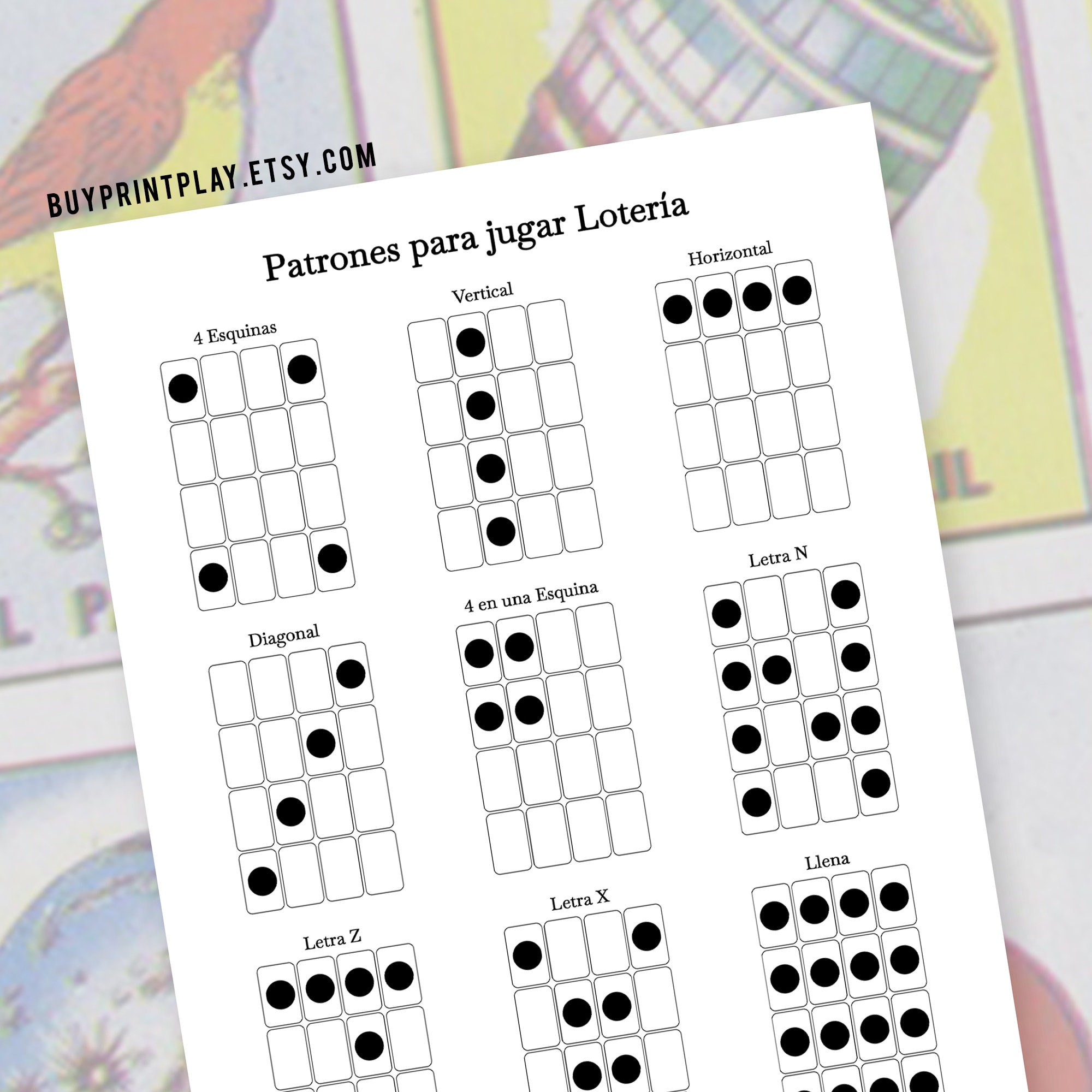 40 Mexican Loteria Cards in 2 Different Versions 80 Total | Etsy