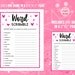 Ladies Night Games Word Scramble Girls Night in Printable - Etsy