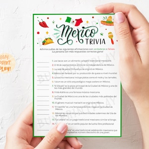 Fun Mexico Trivia | Hispanic Heritage Month | Mexican Independence Day ...