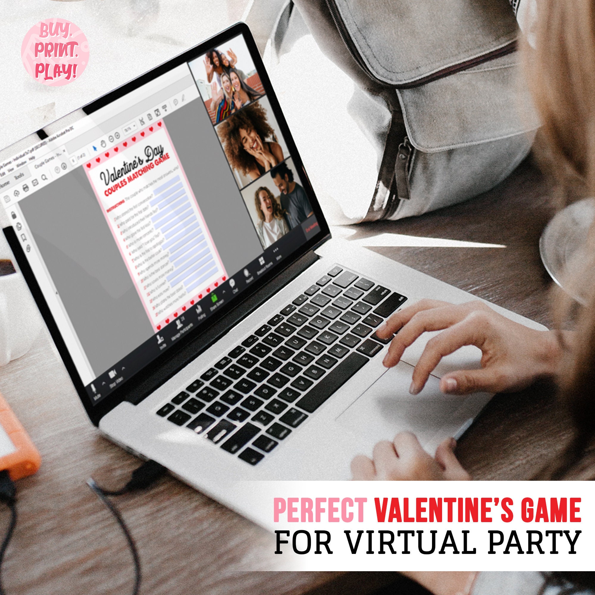 Valentines Couples Game Couple Matching Game Printable Etsy México