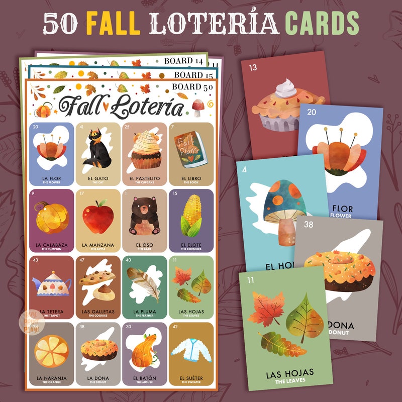 Kids Friendly Loteria Game - Etsy