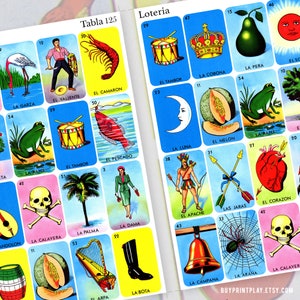 150 Mexican Loteria Cards | Loteria Mexicana Imprimible | Loteria ...