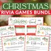 5 Christmas Trivia Games Bundle Party Games for Adults Christmas Family ...