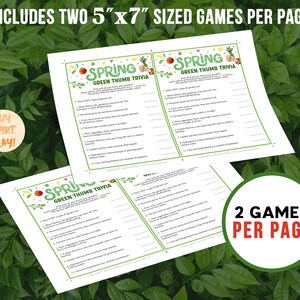 Green Thumb Trivia Game | Gardening Quiz | Spring Fact or Fiction ...