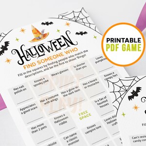 30 Halloween Find the Guest Bingo Cards Party Printable Games Find ...