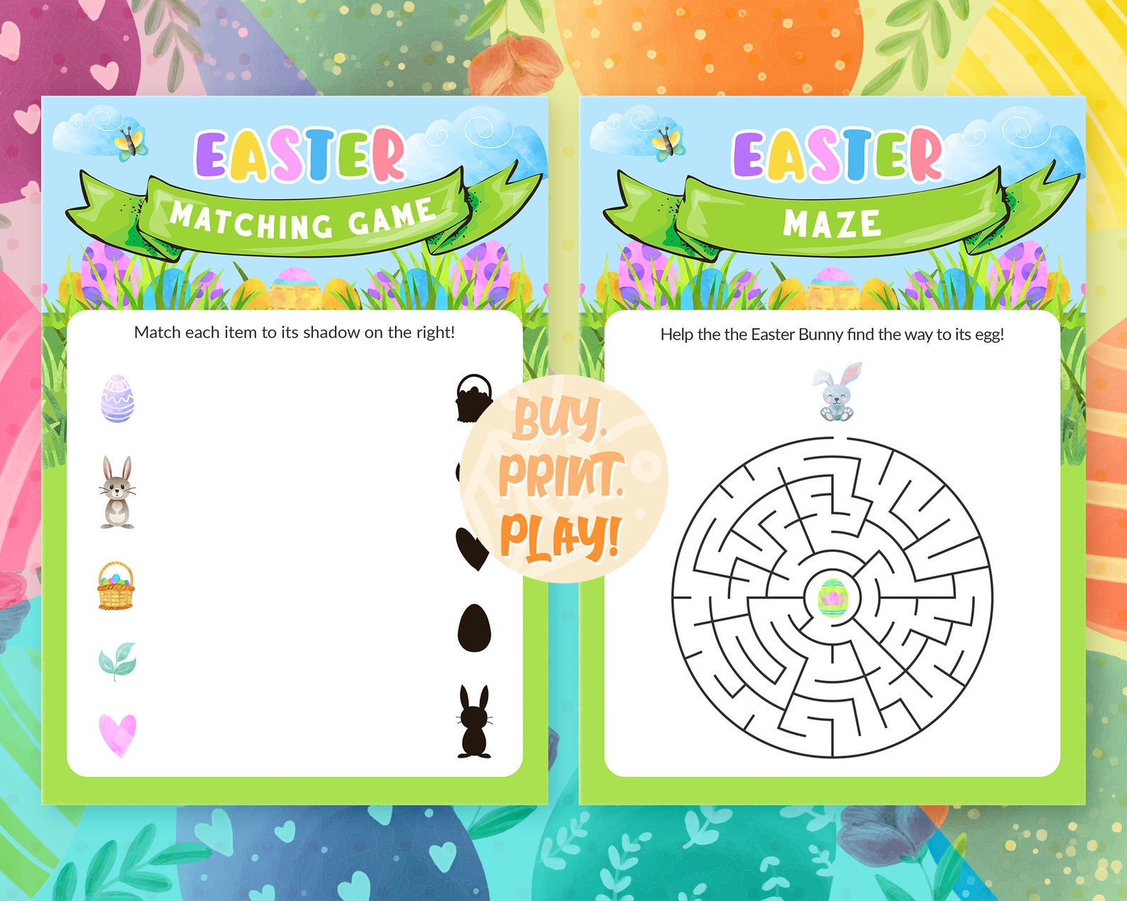 9 Easter Games Bundle for Kids Easter Fun Kids Activities | Etsy