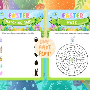 9 Easter Games Bundle for Kids Easter Fun Kids Activities Fun Easter ...
