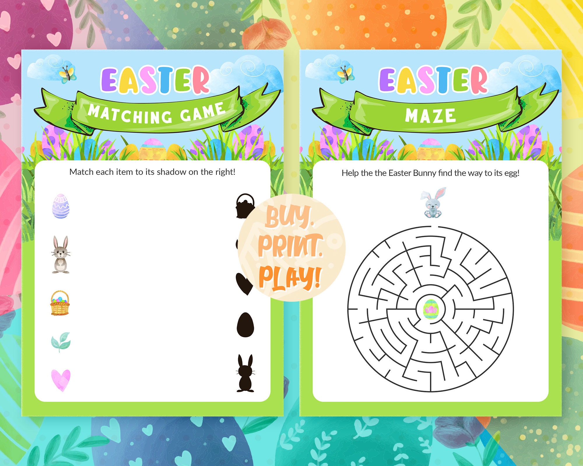 9 Easter Games Bundle for Kids Easter Fun Kids Activities | Etsy