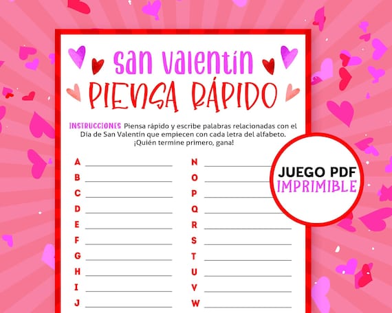 Hojas De Trabajo Imprimibles Gratuitas Para El Día De San Valentín