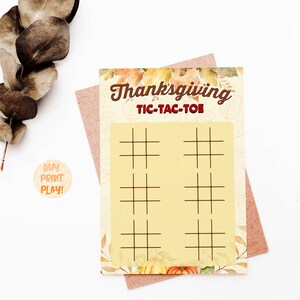 Thanksgiving Games Printable Games for Kids and for Adults | Etsy