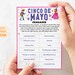 Cinco De Mayo Games Charades & Pictionary Mexican Fiesta - Etsy