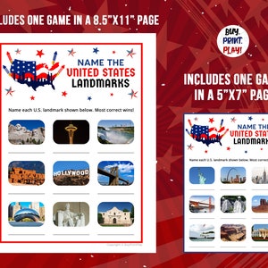 United States Landmarks Picture Quiz | 4th of July Patriotic Trivia ...