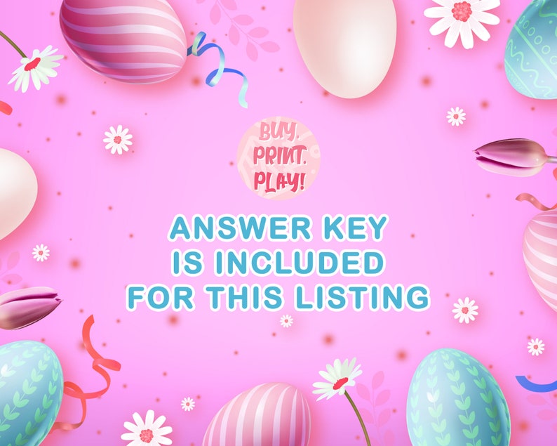 9 Easter Games Bundle for Kids Easter Fun Kids Activities | Etsy