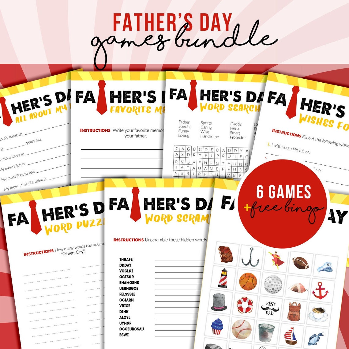 Father's Day Games Printable
