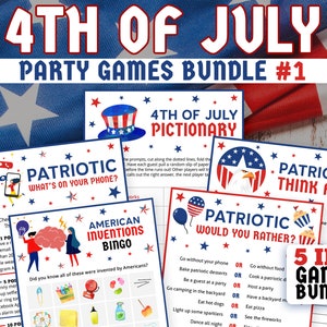 4th of July Games Bundle | US Independence Day, Memorial Day, Labor Day ...