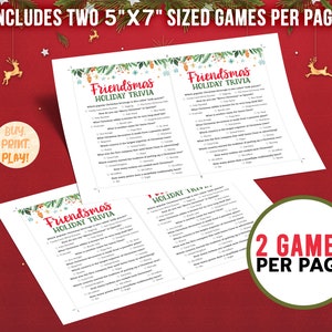 Friendsmas Games - Holiday Trivia | Christmas Friends Party Games for ...