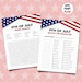 4th of July Games US Independence Day Printable Games - Etsy