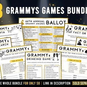 2024 Grammy Ceremony Party Games Song of the Year Winner Trivia 66th ...