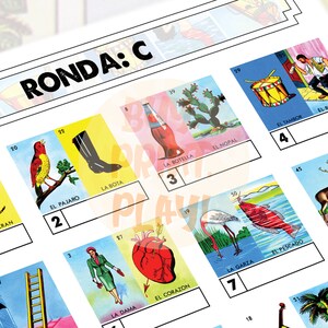 Loteria Raffle Sheets | Includes 20 Pairs per Round | Páginas Para Rifa ...