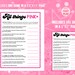 Ladies Night Games All Things Pink Trivia Party Printable Activity ...