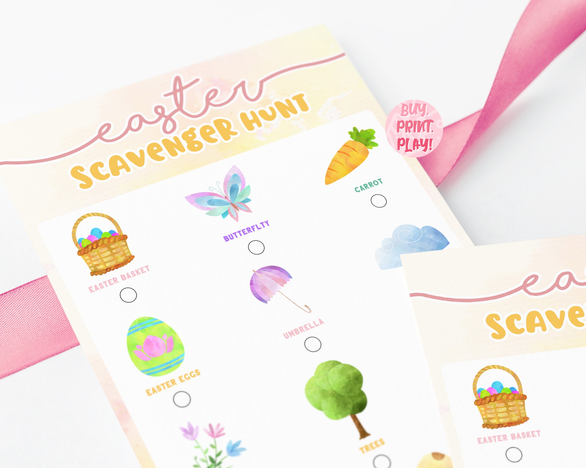 Easter Scavenger Hunt for Kids Easy & Fun Easter Printable | Etsy