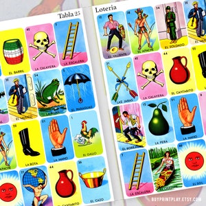 30 Mexican Loteria Cards | 2 Different Versions (60 Total) | Loteria ...