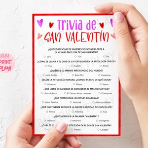 Valentines Trivia in Spanish | Games for Adults | Juegos De San ...