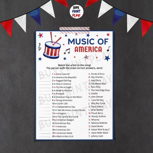 Music of America Matchup Game | Patriotic Songs Trivia | US 4th of July ...