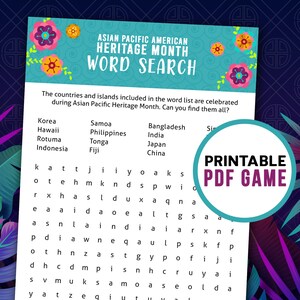 Asian American Pacific Islander Heritage Month Games Bundle | History ...