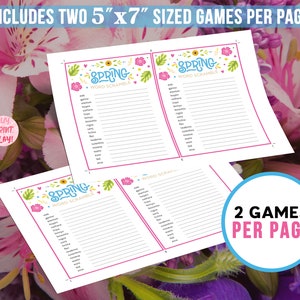Spring Word Scramble | Springtime Word Games | Printable Activity for ...