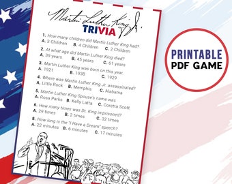 Martin Luther King Game - Etsy