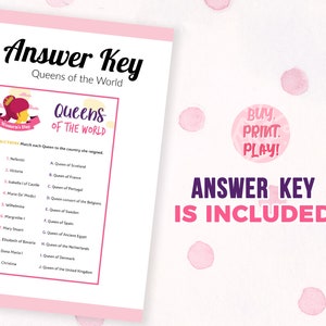 Womens Day Games - Queens of the World Trivia | Printable Game | Women ...