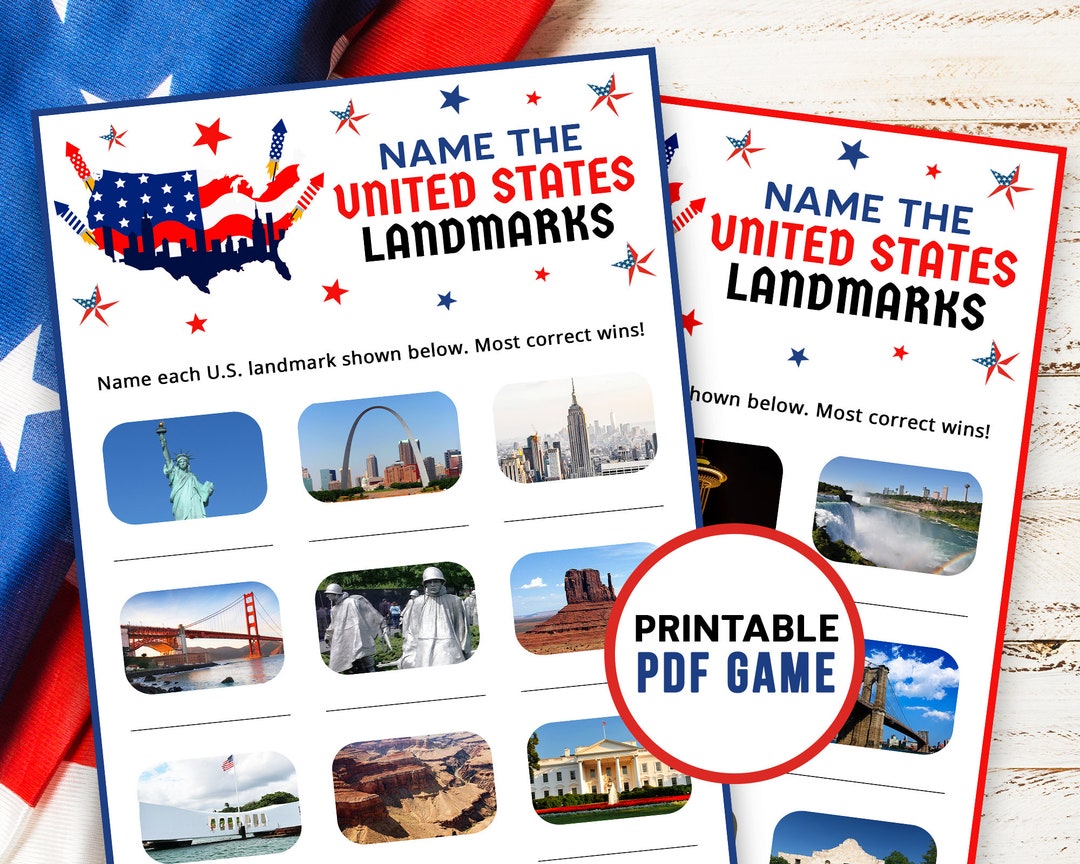 United States Landmarks Picture Quiz | 4th of July Patriotic Trivia ...