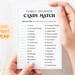 Candy Match Game Family Reunion Party Printable Gathering Trivia ...