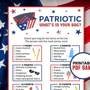 4th of July Printable Games Bundle | Patriotic US Independence Day ...